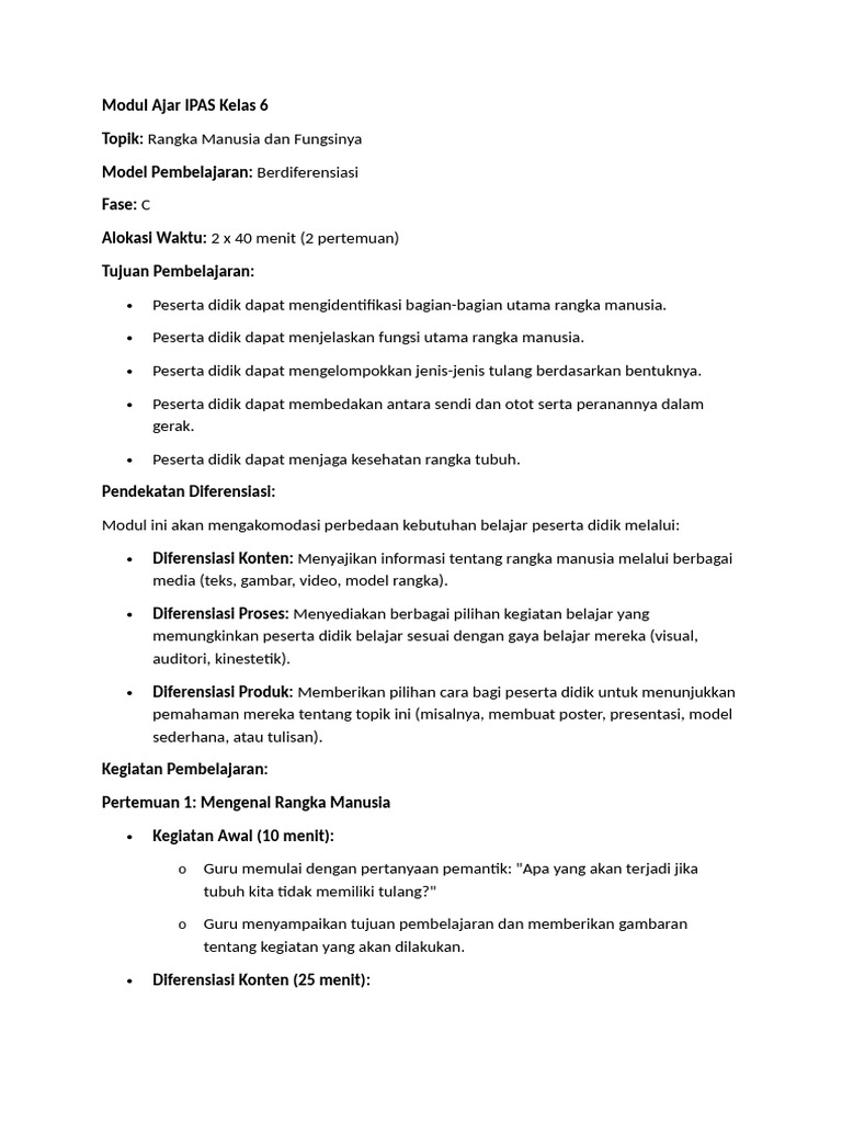 modul ipas uji coba | PDF