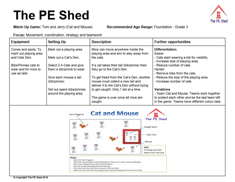 Tom and Jerry Game for Kids' PE | PDF