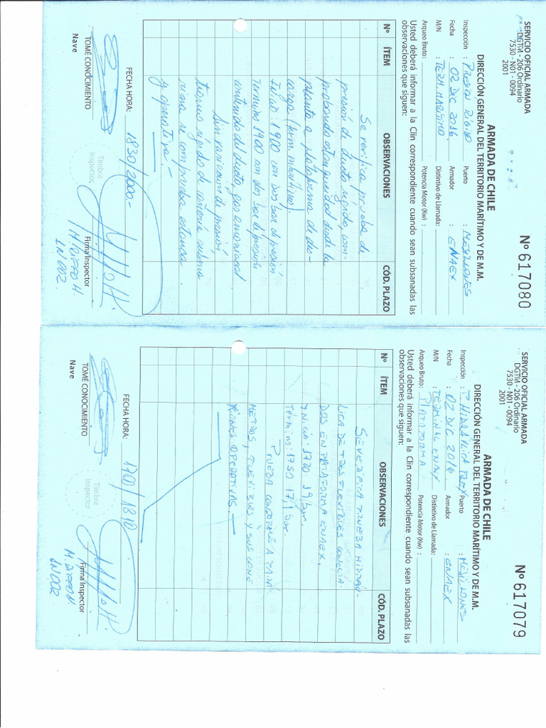 Boletas Inspeccion Flexible | PDF