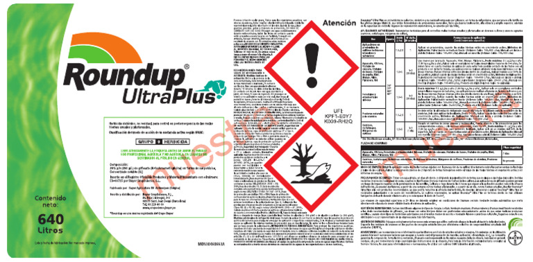 Roundup Ultra Plus Labelpdf | PDF