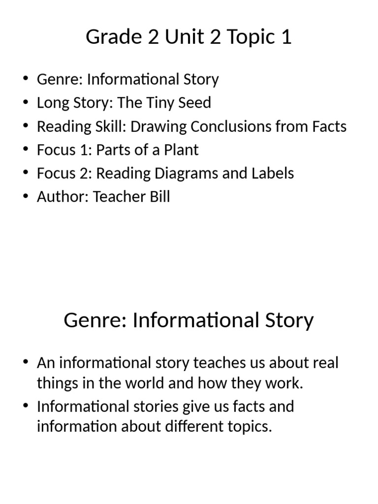 Treasures G2 2 1 Presentation 3 Reading Skill Grammar | PDF | Flowers ...