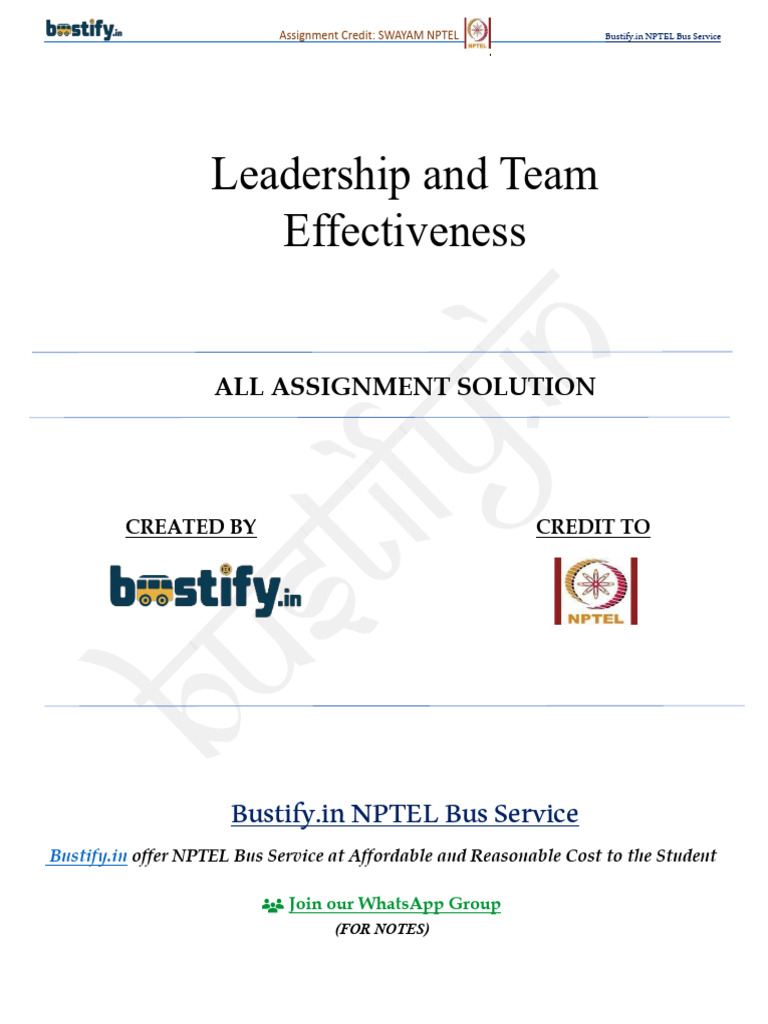 Leadership All Assignment | PDF | Leadership | Emotional Intelligence