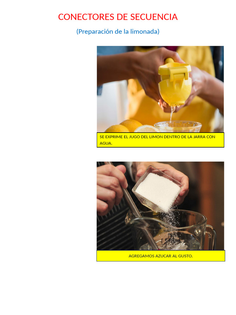 Proceso para preparar limonada | PDF