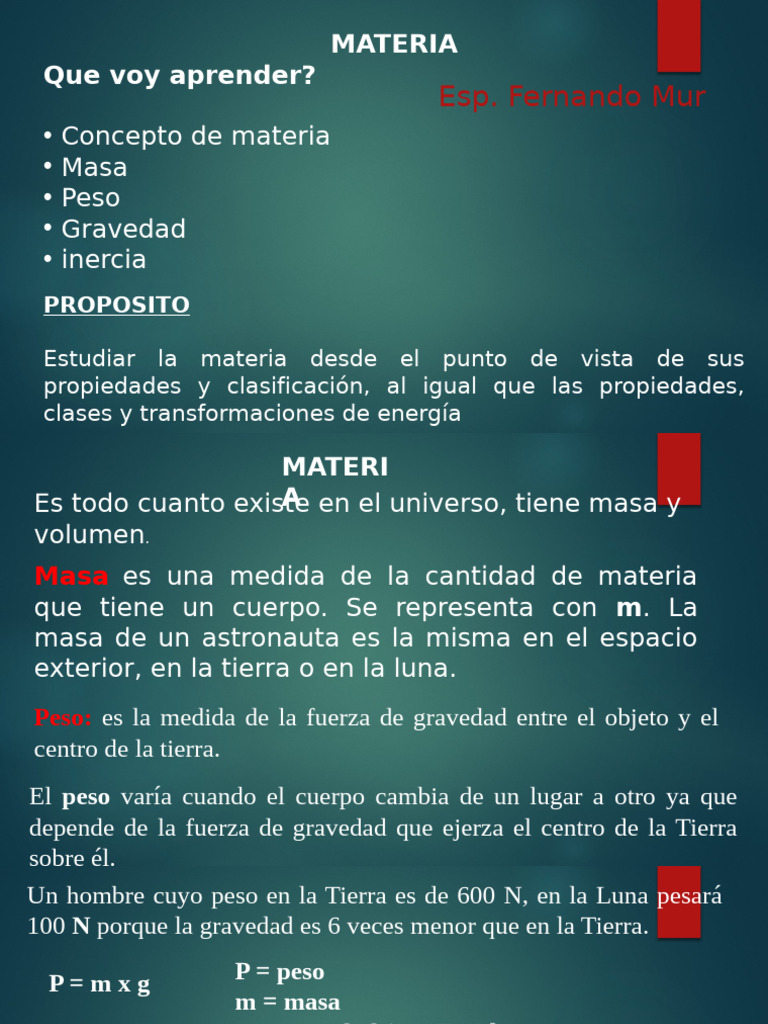 Propiedades y Estados de la Materia | PDF | Líquidos | Gases