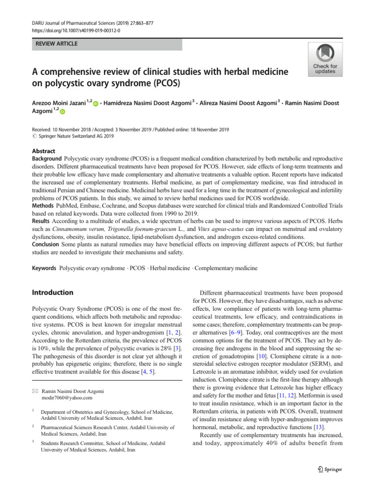 A Comprehensive Review of Clinical Studies With Herbal Medicine On ...