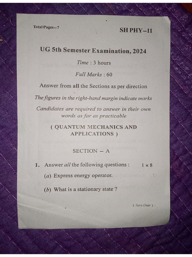 5th Semester Previous Year Question Papers | PDF