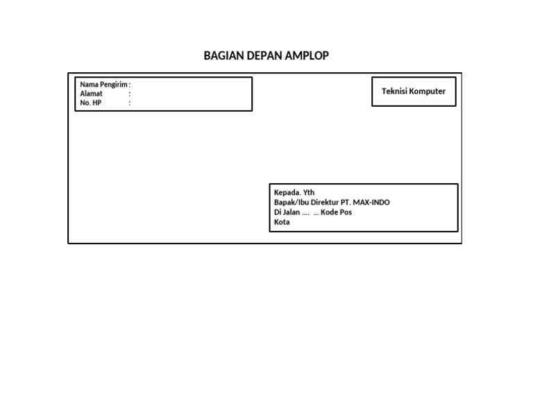 5. 5. Bagian Amplop | PDF