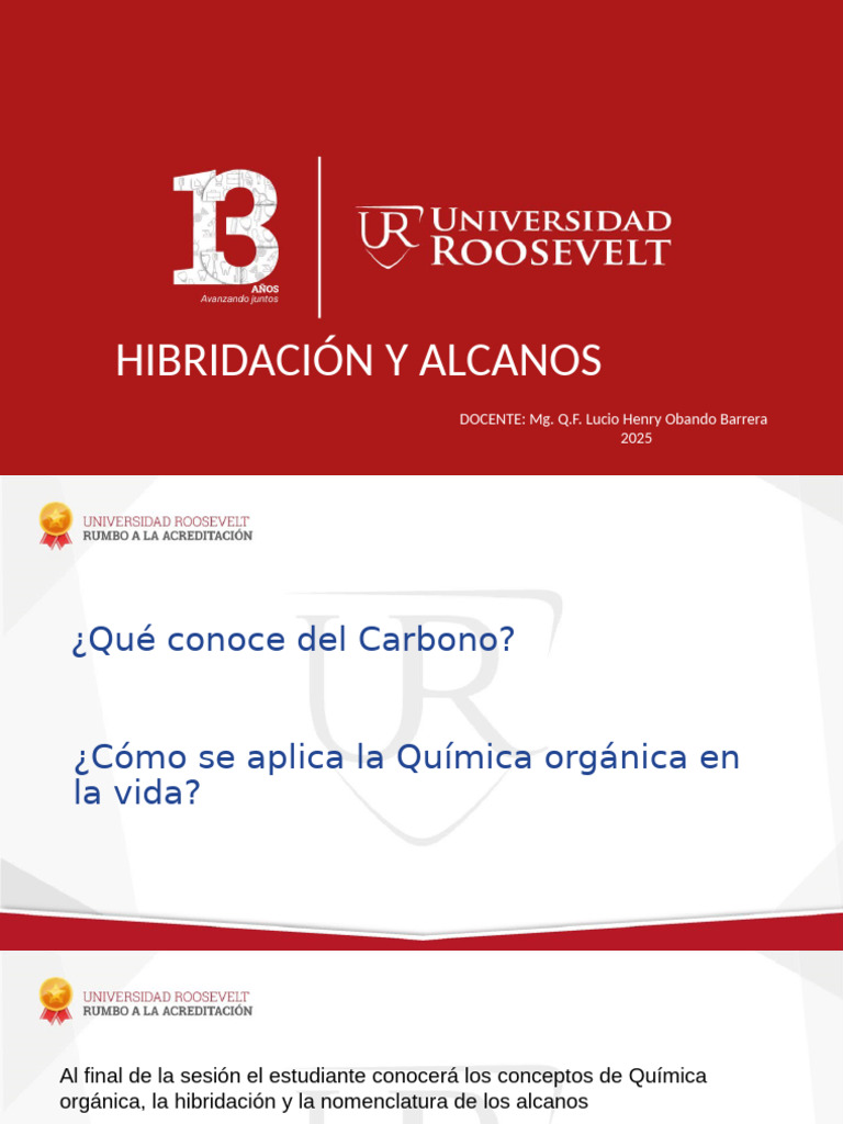 Hibridación y Nomenclatura de Alcanos | PDF | Enlace químico | Alcano