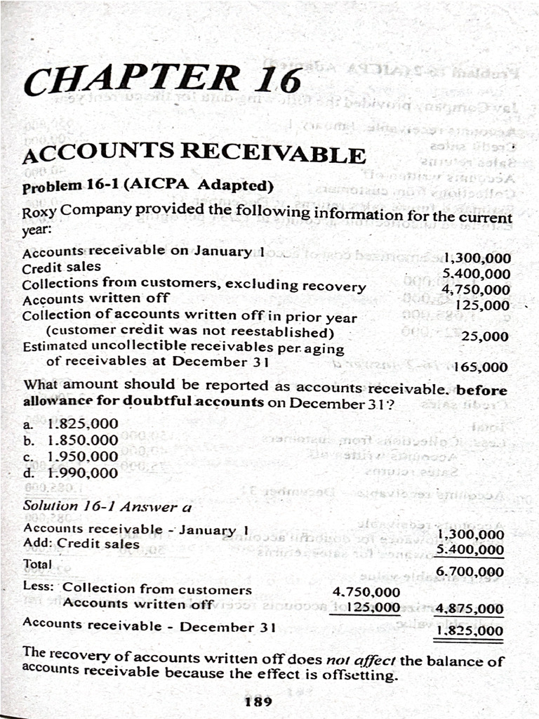 Accounts Receivable | PDF