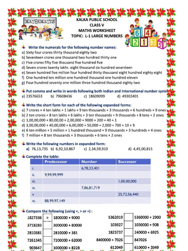 Sample 1 Class 5 | PDF