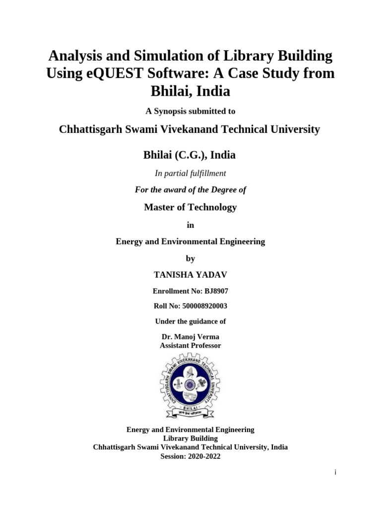 Tanisha Final Synopsis 24-8-23 | PDF | Energy Conservation | Efficient Energy Use
