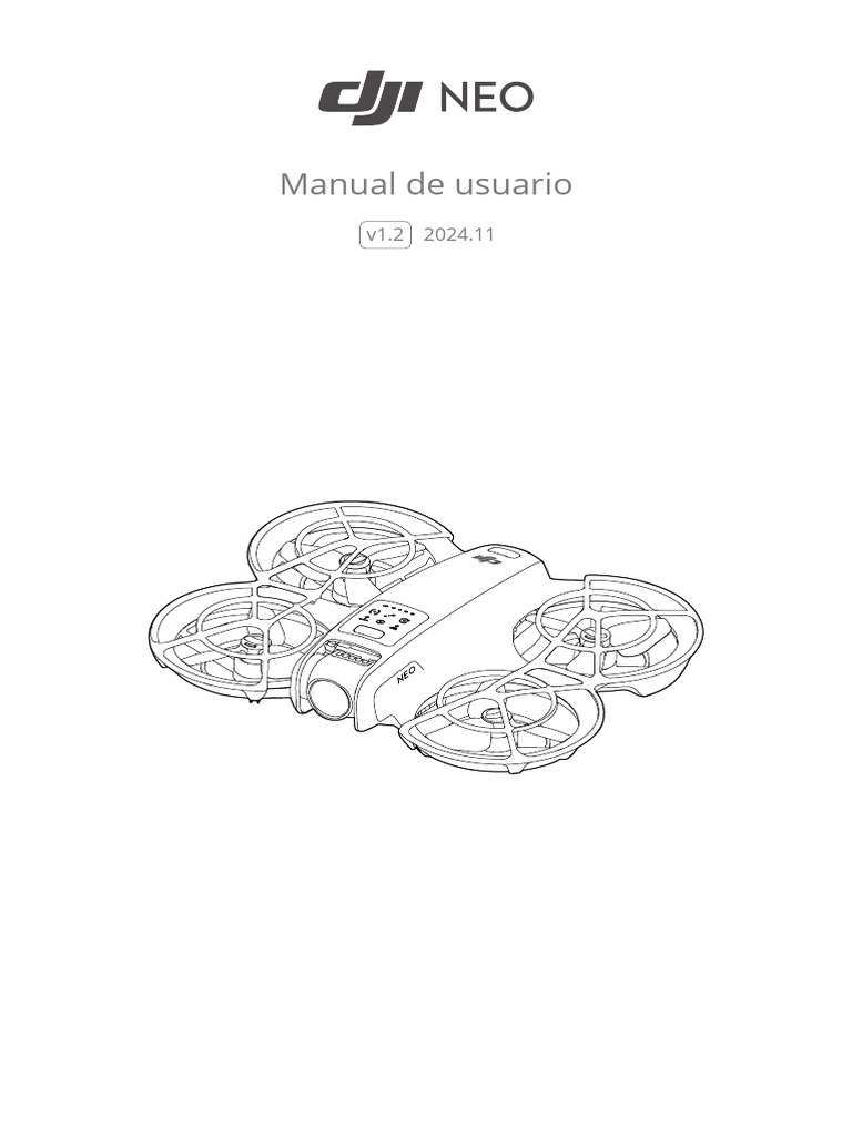 Manual de usuario DJI Neo v1.2 | PDF | Control remoto | Quitarse