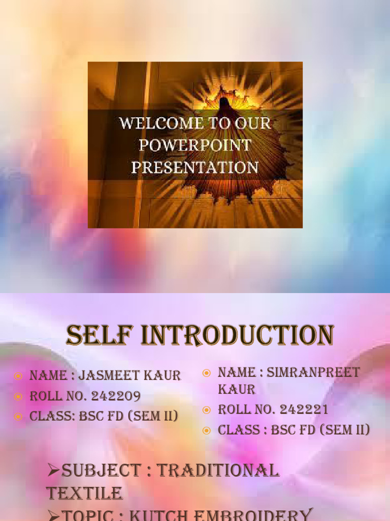 Kutch Jasmeet & Simranpreet Kaur | PDF | Embroidery | Crafts