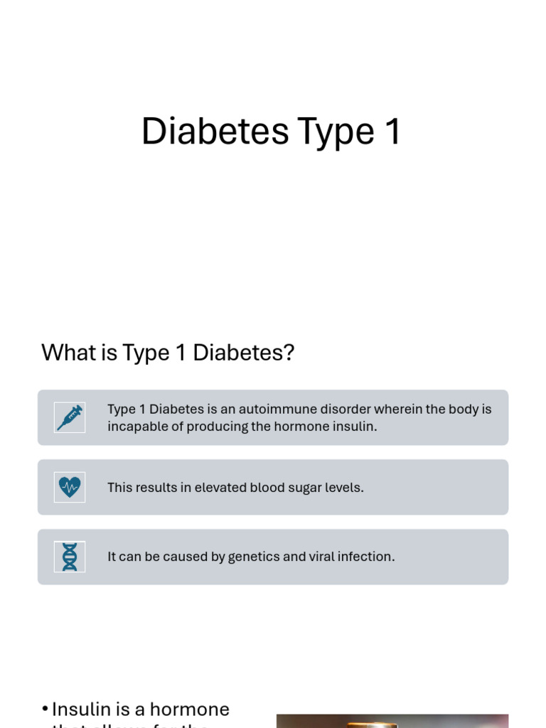 Diabetes Type 1 | PDF