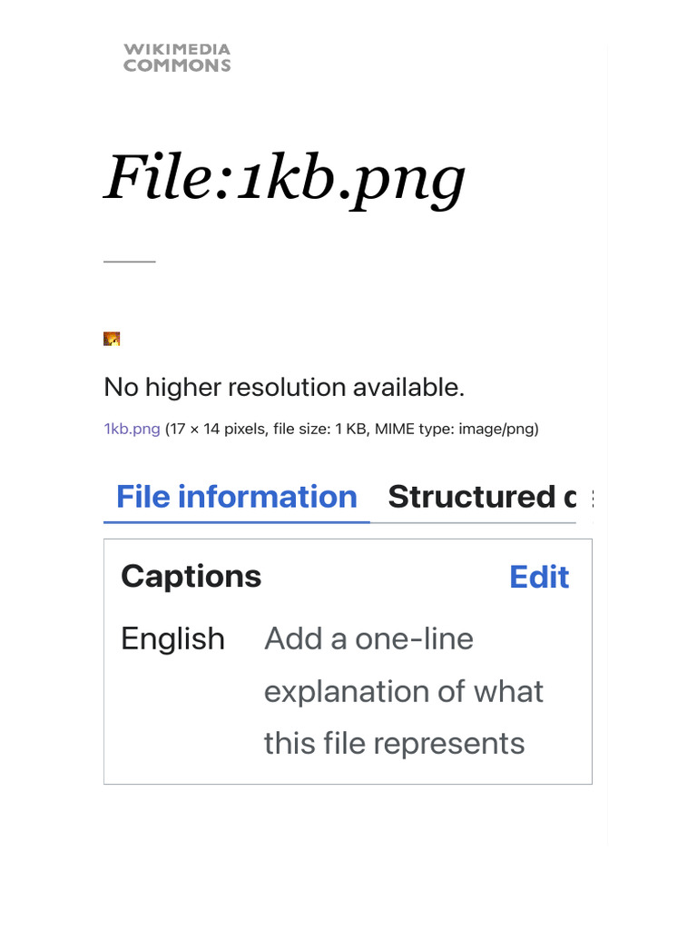 File-1kb - PNG - Wikimedia Commons | PDF | Computing