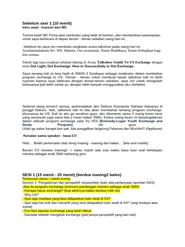 Moderator Guide to US | PDF