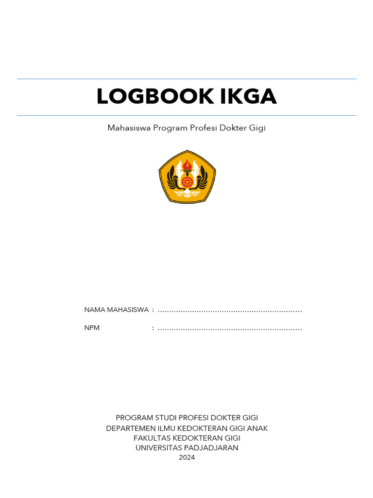 Logbook Koas Ikga - Revisi 2024 | PDF