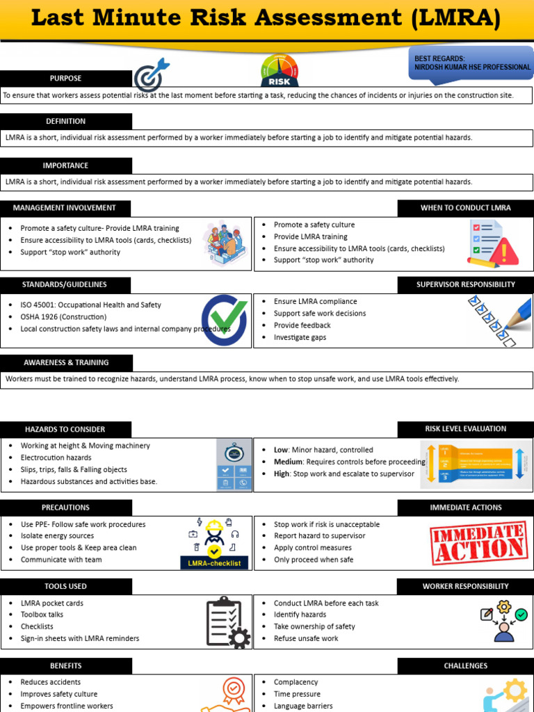 Last Minute Risk Assessment Overview | PDF | Occupational Safety And ...