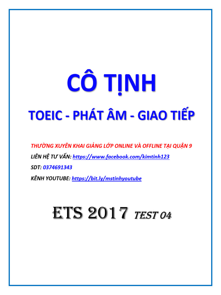 ETS2017-TEST4-ĐỀ | PDF