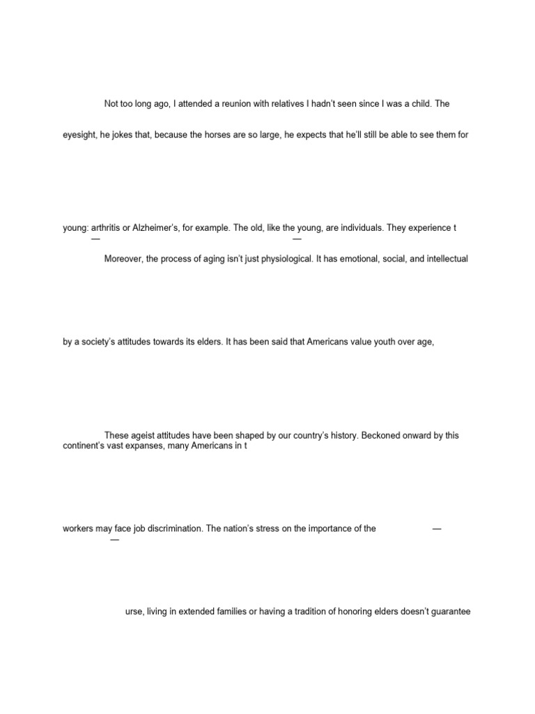 Understanding the Older Generation | PDF | Ageing | Old Age