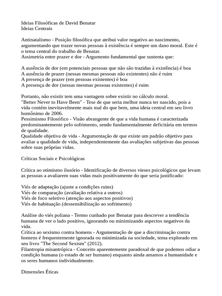 David Benatar | PDF