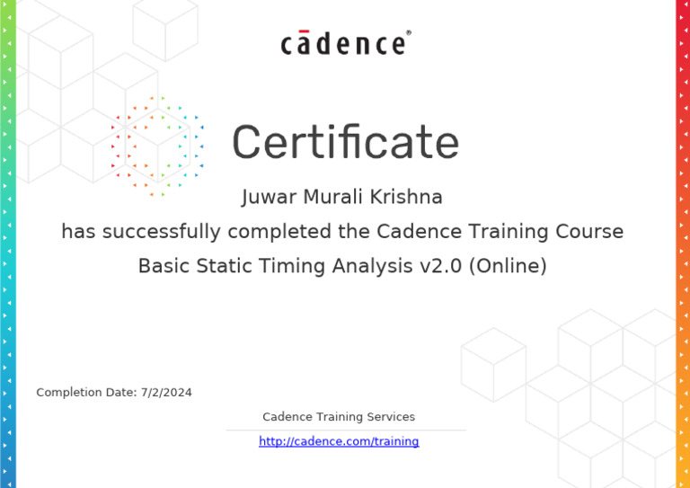 STA Certificate | PDF