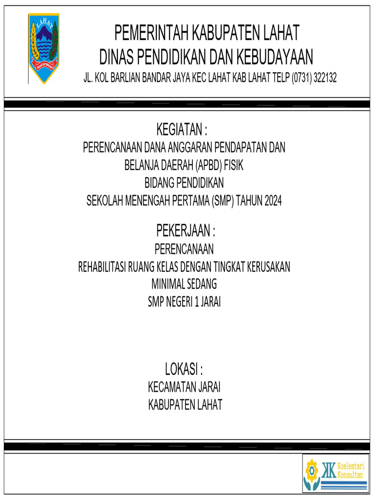 1. Rehab Ruang Kelas 1 Ruang Model-digabungkan | PDF