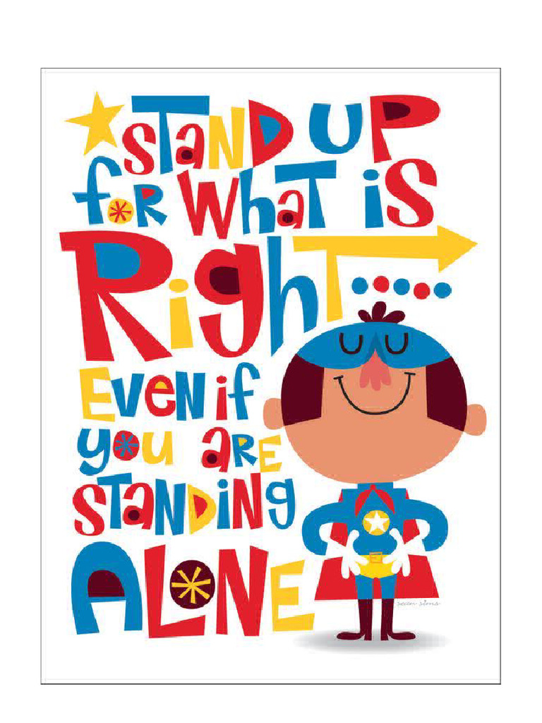 Stand Up For What Is Right | PDF