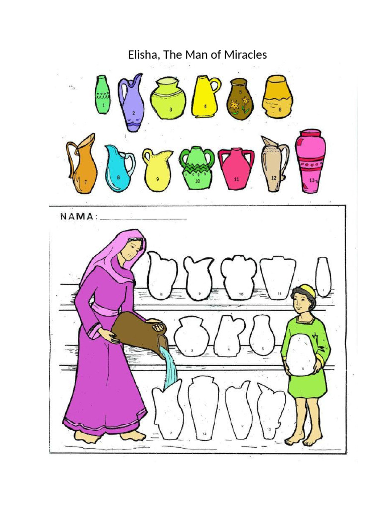 Elisha - Man - of - Miracle Worksheet | PDF