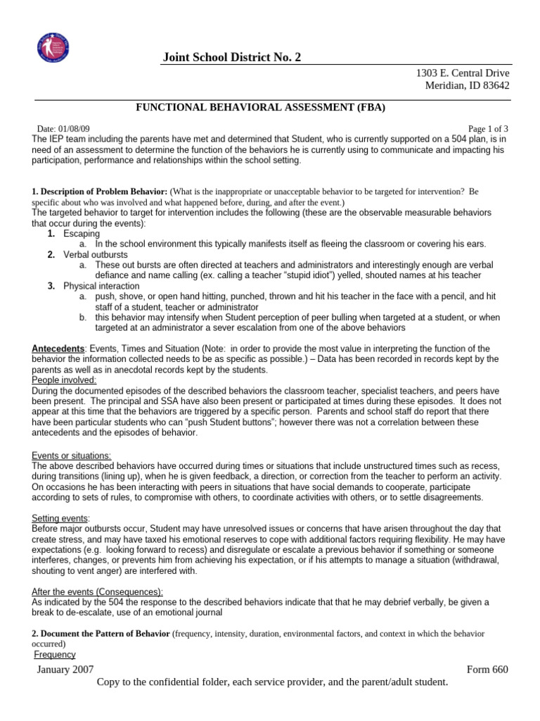 FBA Autism Spectrumt | PDF | Mental Disorder | Pervasive Developmental ...