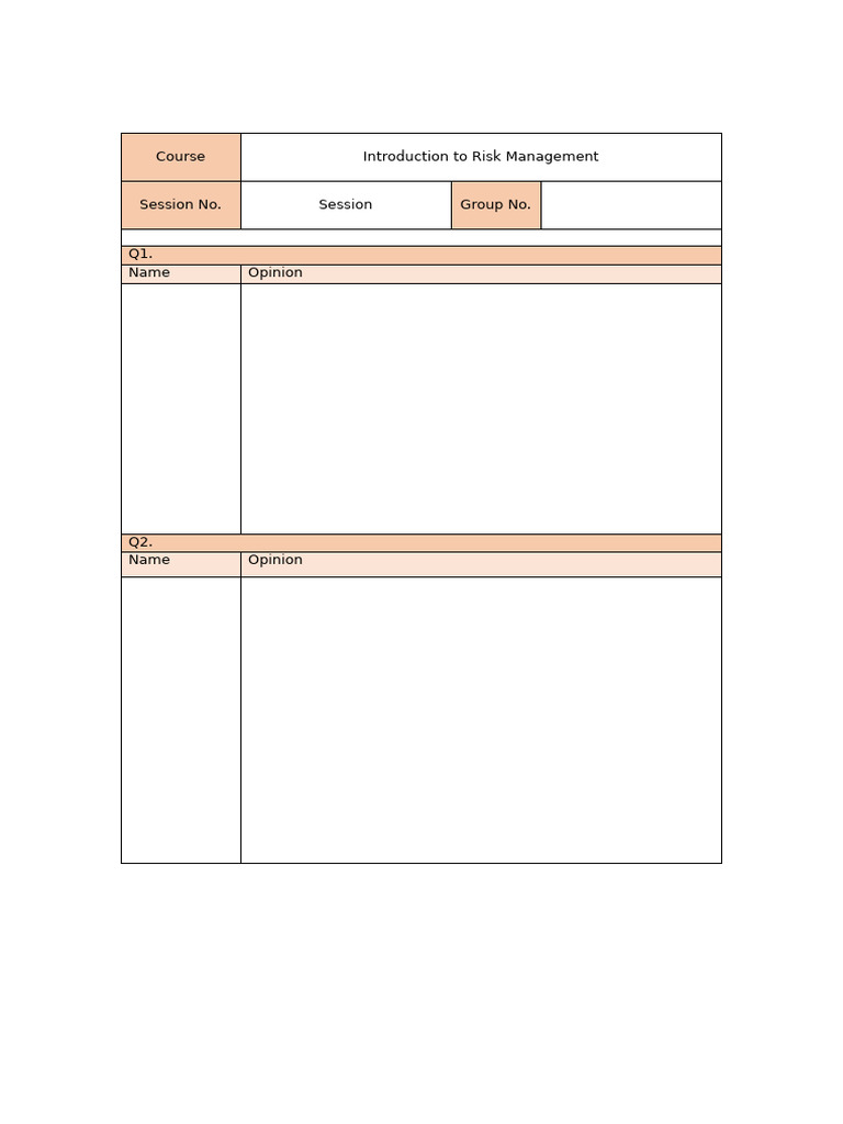 Discussion Summary Format | PDF