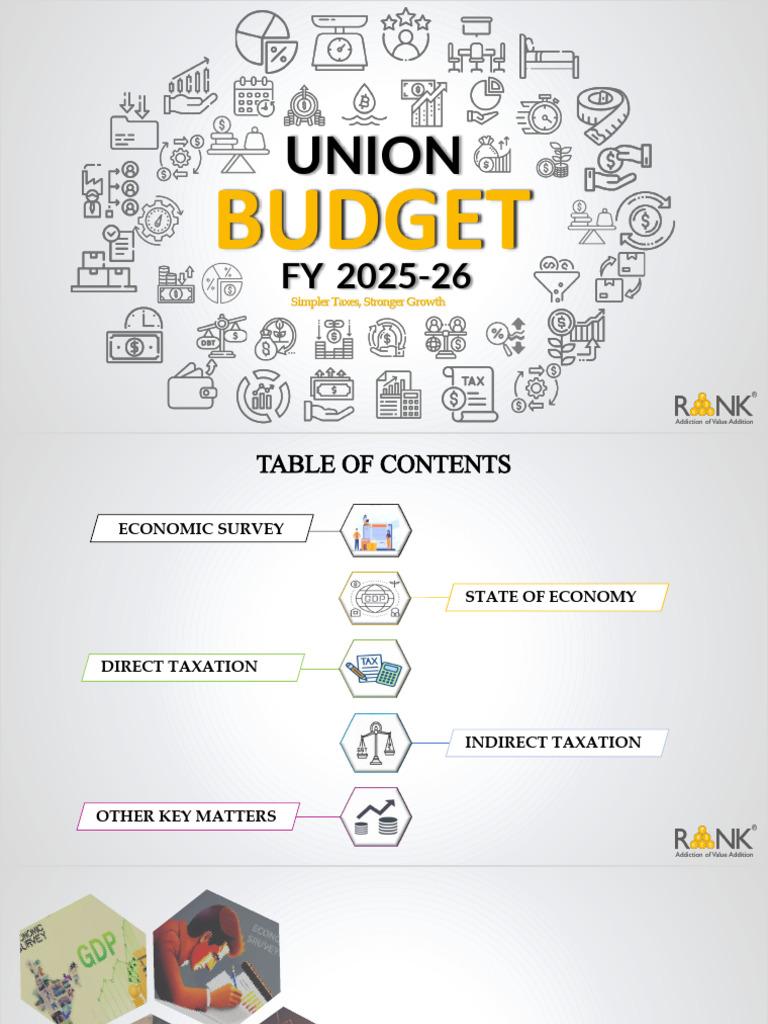 FY 2025-26 Union Budget Overview | PDF | Taxes | Employee Benefits