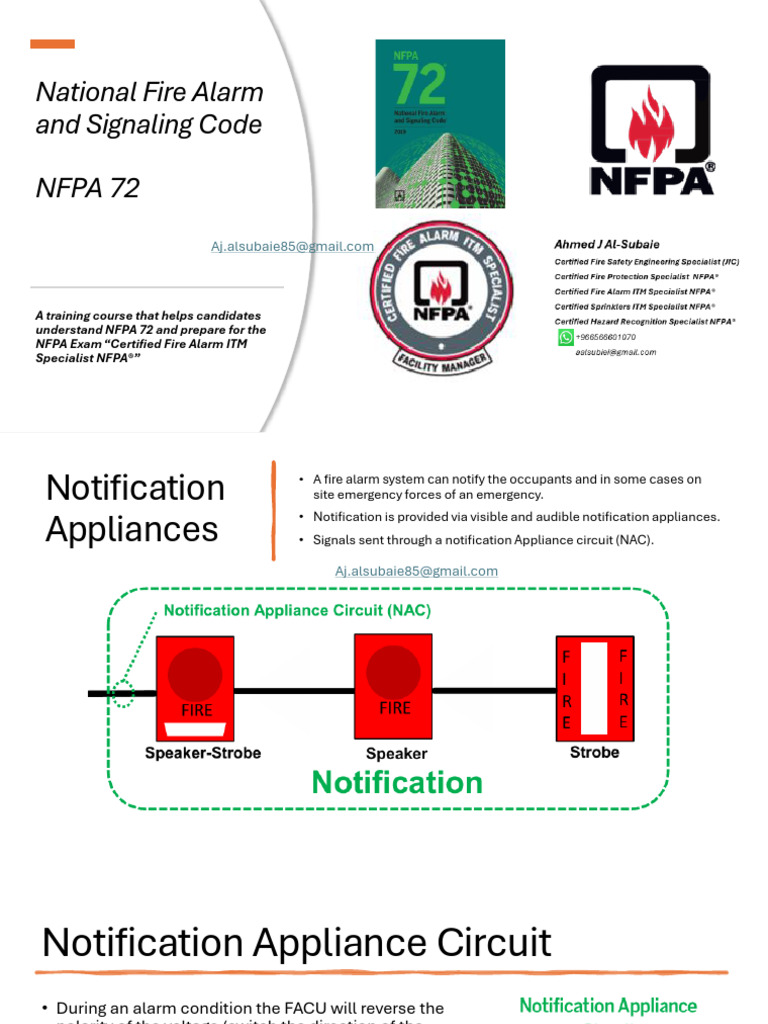 Important Requirements CH 18 Fire Alarm Signaling Code 1738849367 | PDF ...
