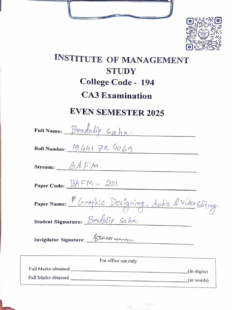 Brotodip Saha - Digital Design & Branding - BAFM 202 - CA3 | PDF