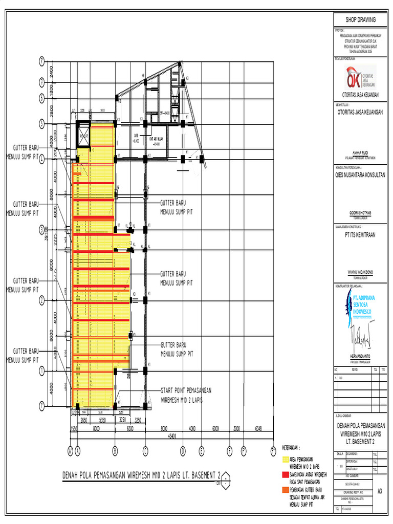 Detail Pemasangan Wiremesh M10 2 Lapis | PDF