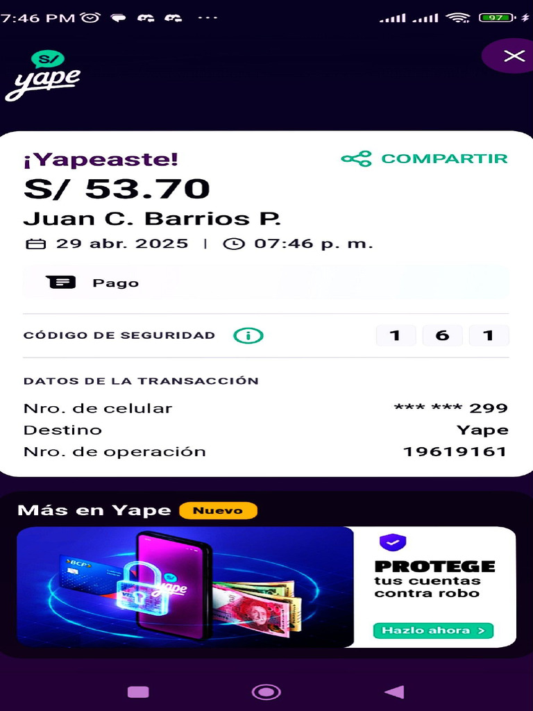 PDFpago Pago Yapeo | PDF