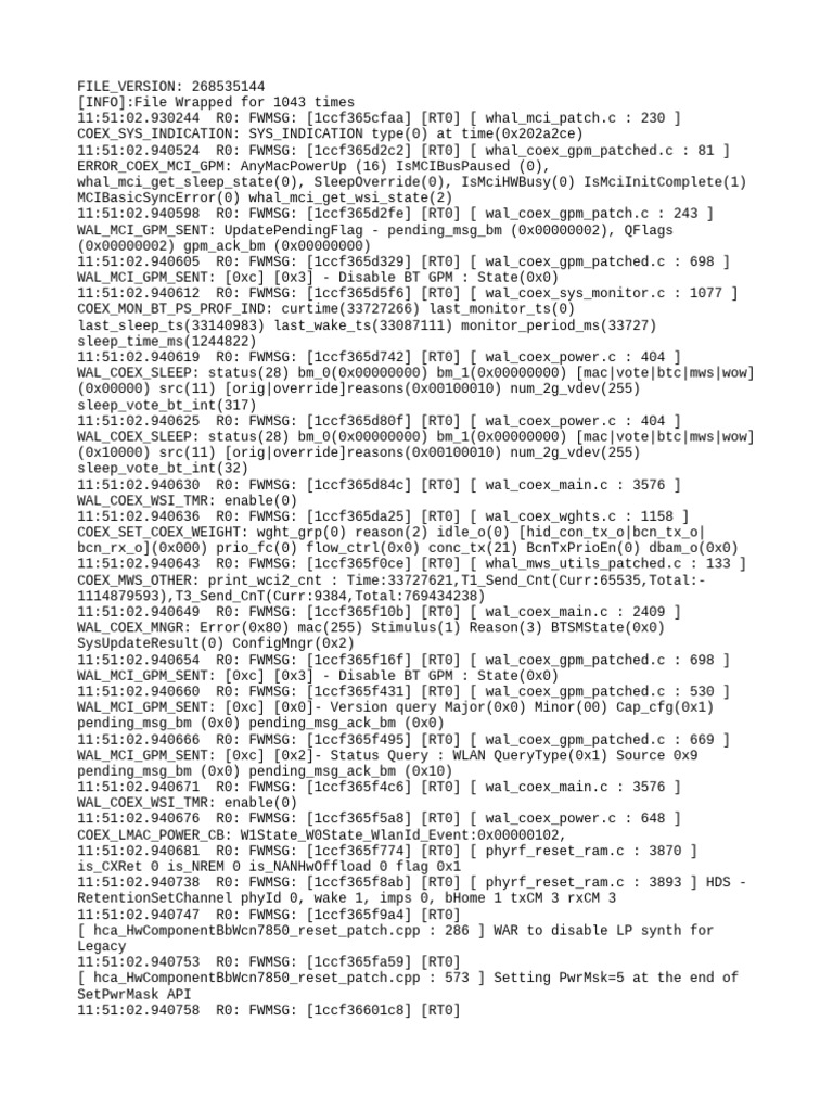 Cnss FW Logs 003 | PDF | Computer Engineering | Computing