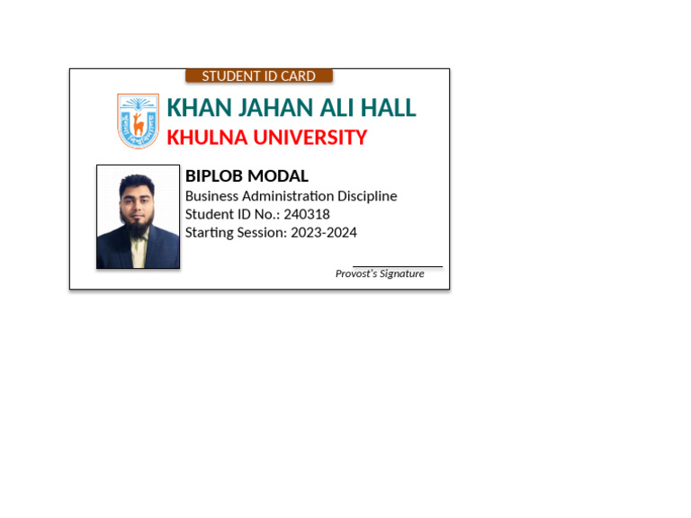 Student ID Template | PDF