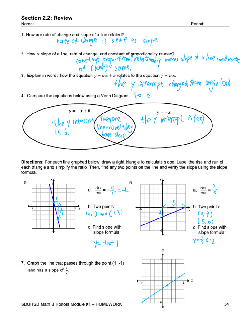 Understanding Slope and Rate of Change | PDF | Slope | Equations