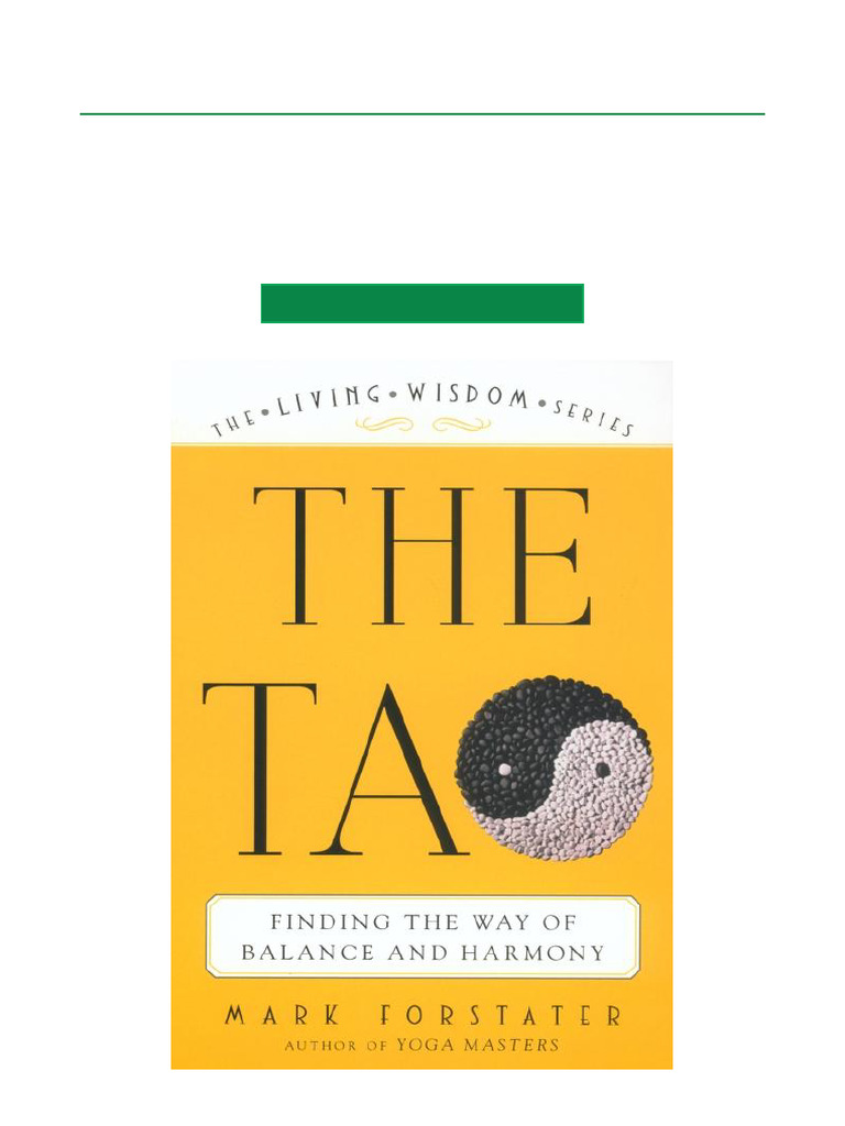 Download The Tao: Living Wisdom Series | PDF