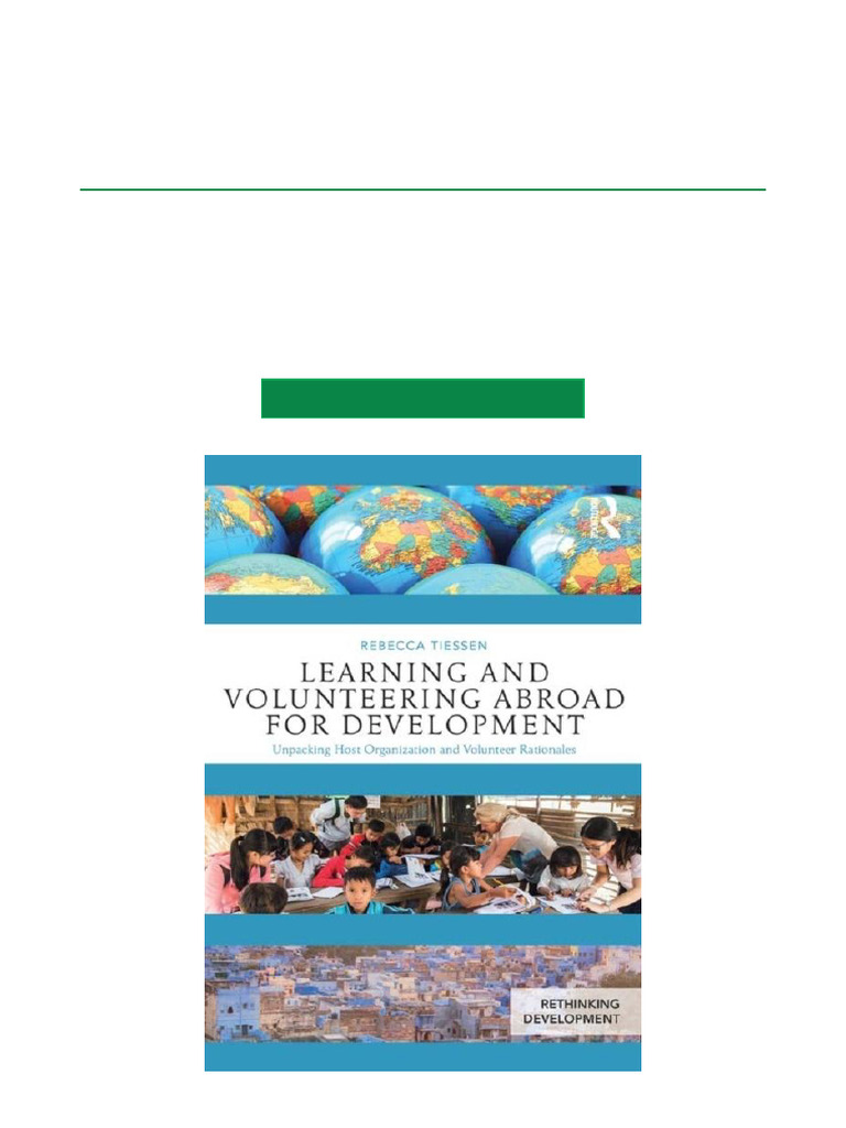 Learning and Volunteering Abroad For Development Unpacking Host Organization and Volunteer ...