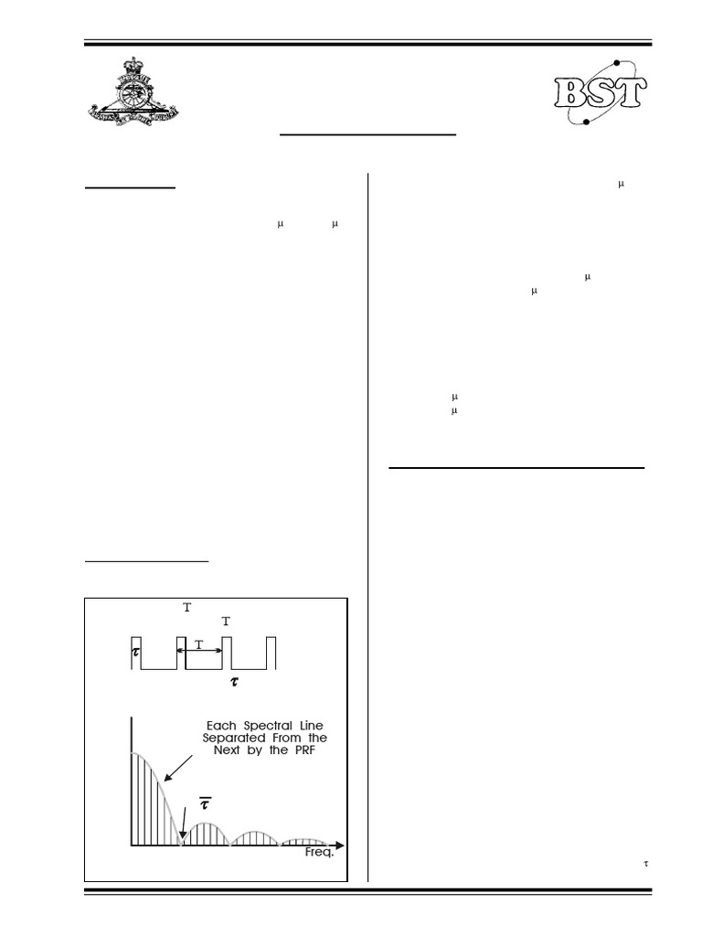 BST Handout H05-Pulse Compression RDR | PDF | Radar | Resonance