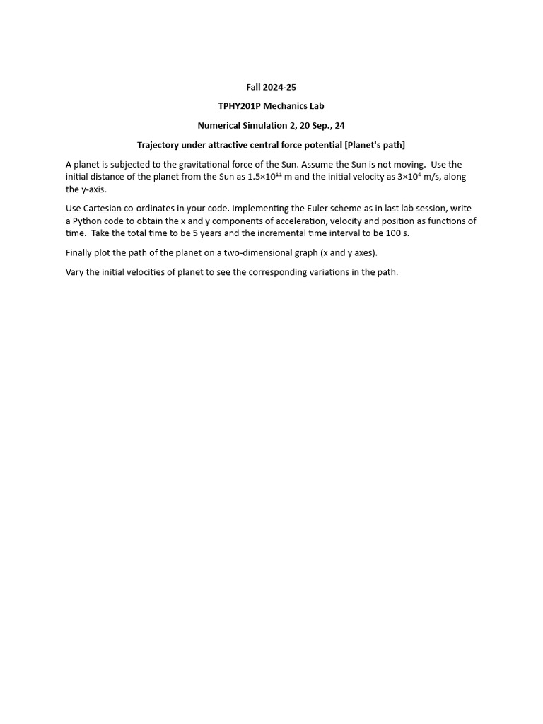 Mechanics Lab QP 7 | PDF