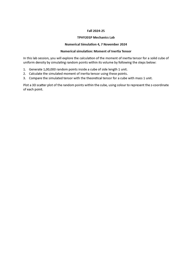 Mechanics Lab QP 9 | PDF