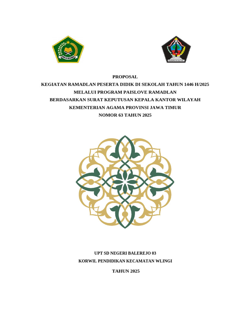 Proposal Pondok Ramadlan 2025 | PDF