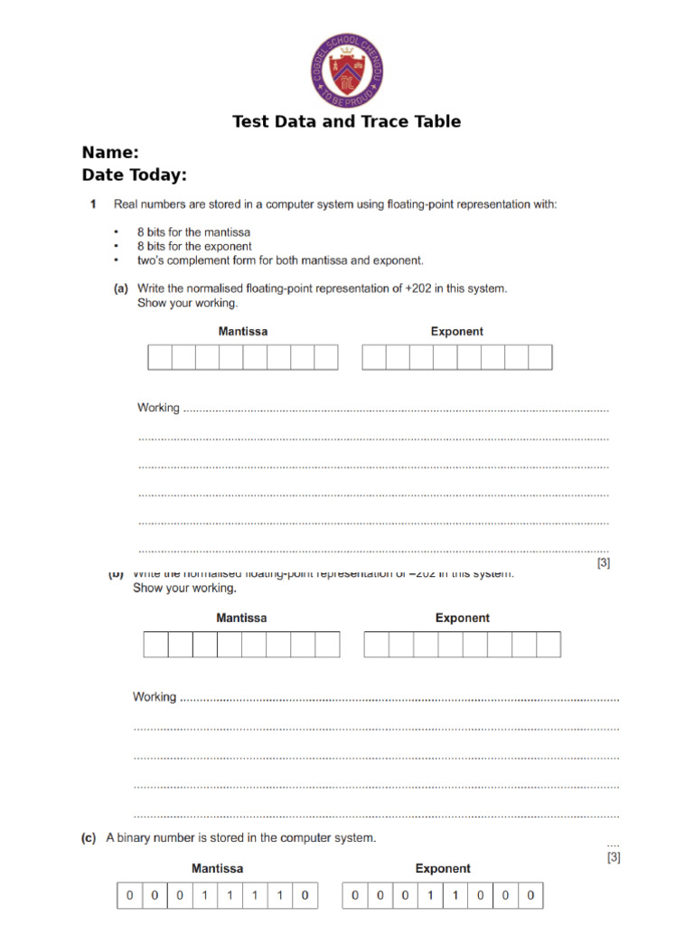 Quiz Floating Point Notation Pdf 7513