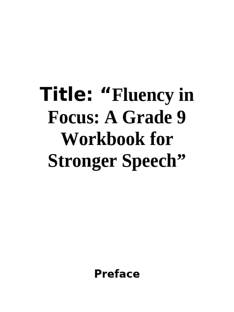 FINAL - FLUENCY IN FOCUS - in - Focus - Week | PDF | Vowel | Consonant
