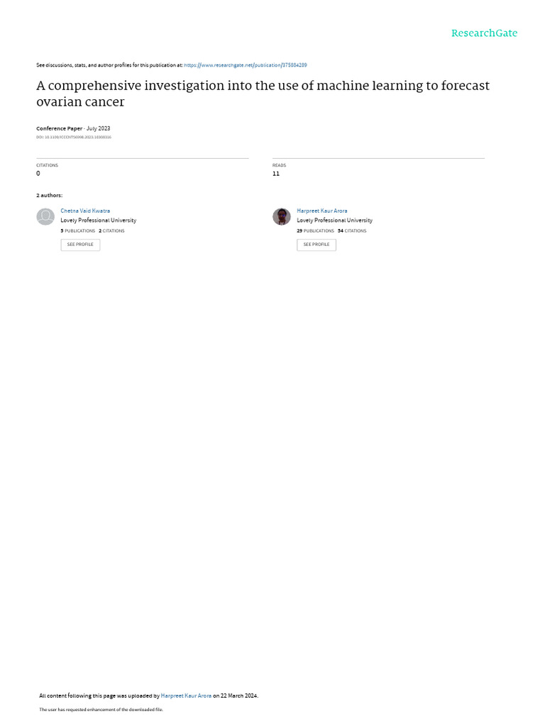 A comprehensive investigation into the use of machine learning to ...
