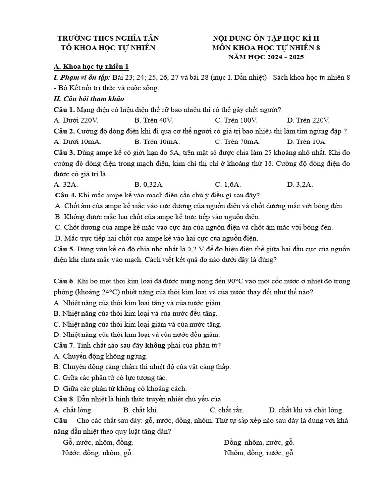 OntapHK2_KHTN8 | PDF