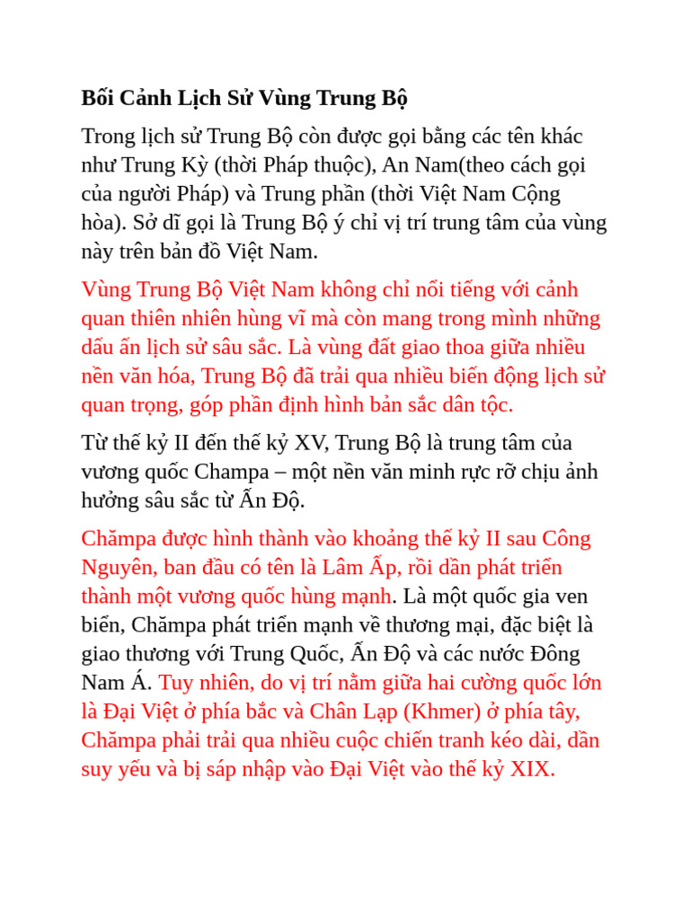 BỐI CẢNH LỊCH SỬ TB1 | PDF